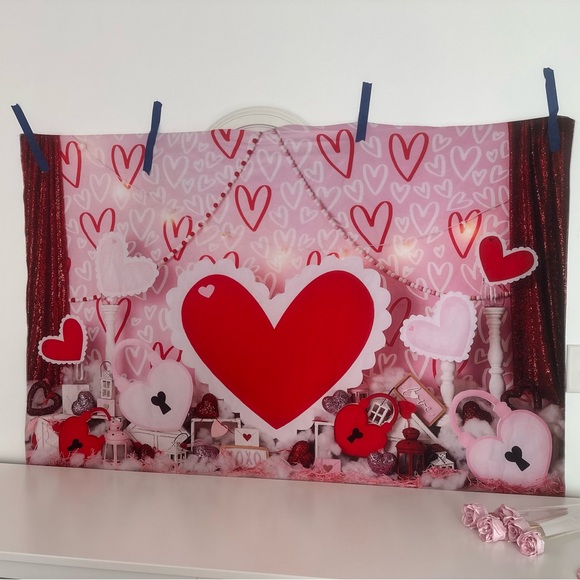 Other | Valentines Day Photography Backdrop 5x3 Ft | Poshmark